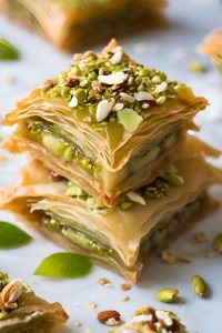 Delicate Pistachio Baklava with Flaky Phyllo Layers – Baked Twist
